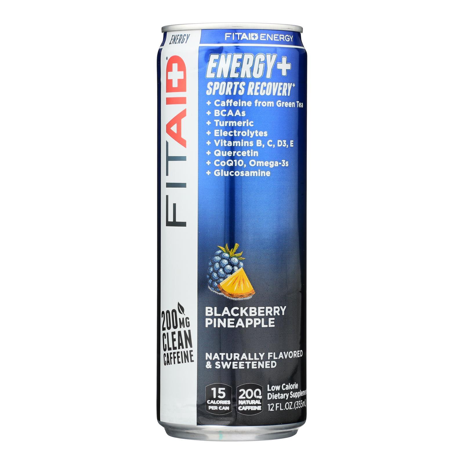 Blackberry Pineapple Fitaid Keto Friendly Energy Drink (Case of 12)